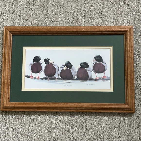 Art Lamay | Art | Art Lamay The Boys Five Mallard Ducks Framed Wildlife ...